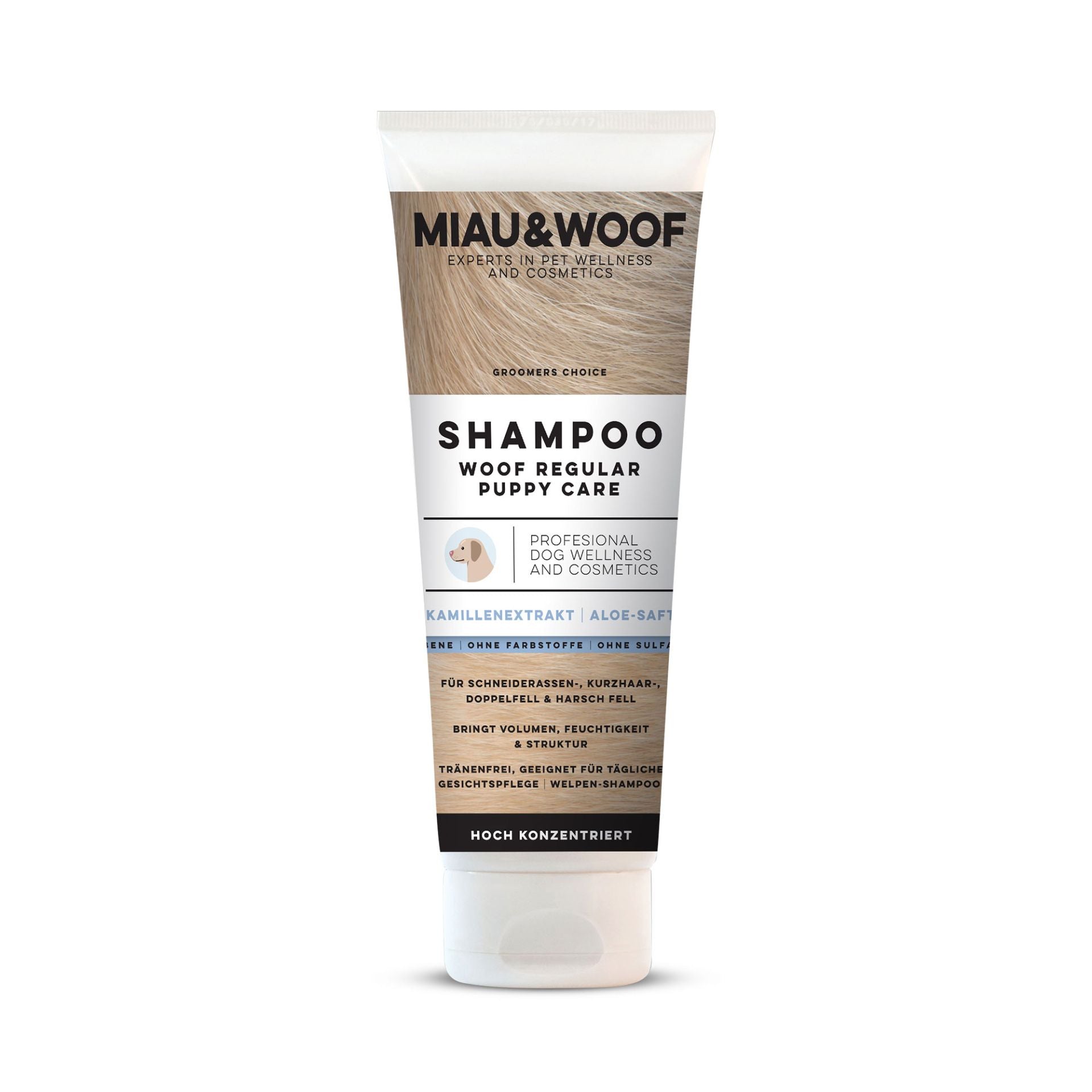 WOOF Regular Puppy Care Tube 250ml - for the sensitive skin and fine ...
